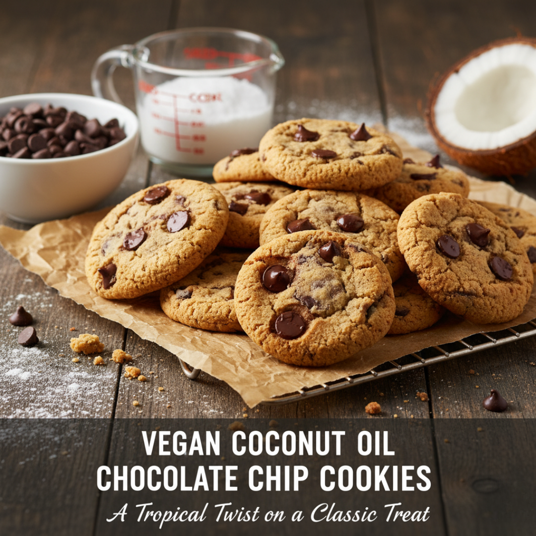 Vegan Coconut Oil Chocolate Chip Cookies - Soil To Oil